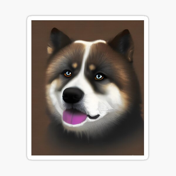 "Japanese akita dog" Sticker for Sale by CorneliusDesign | Redbubble