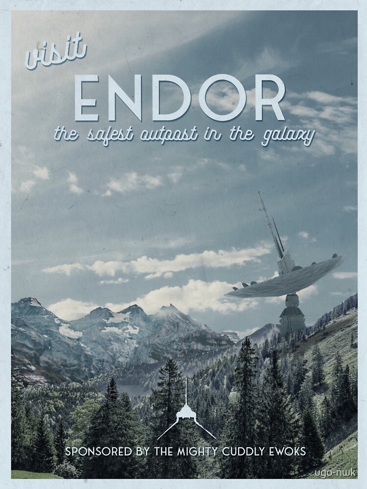 "Visit Endor" Sticker for Sale by ugo-nwk | Redbubble
