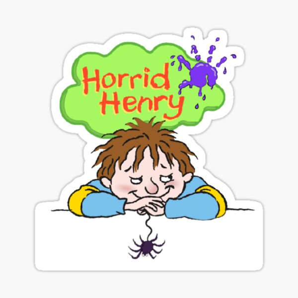 "Horrid Henry" Sticker for Sale by YOYO1ART | Redbubble