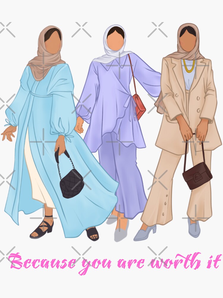 "Hijabi Queens " Sticker for Sale by ZI-Stars | Redbubble
