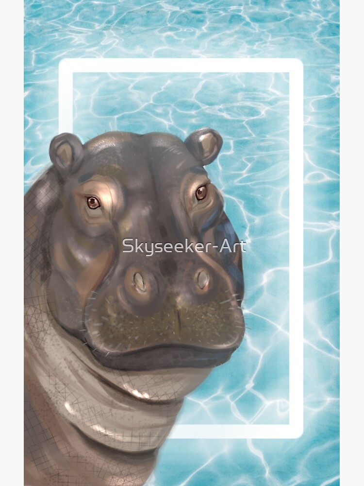 "Fiona the Hippo" Sticker for Sale by Skyseeker-Art | Redbubble