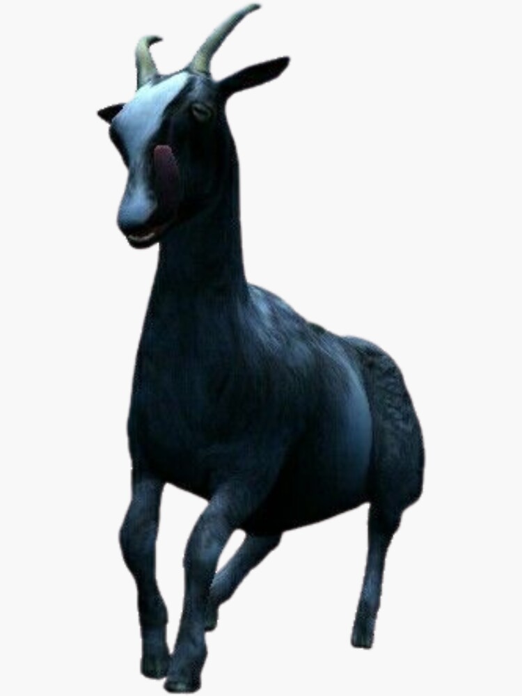 "Funny Goat Simulator design" Sticker for Sale by mopublishing | Redbubble