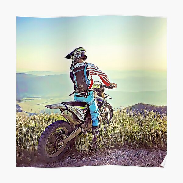 "Enduro Bike Sherco in the nature" Poster for Sale by Anelpasha | Redbubble