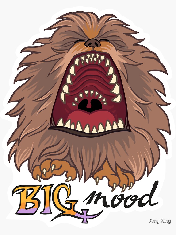 "(fizz)Big Mood" Sticker for Sale by sephiramy | Redbubble
