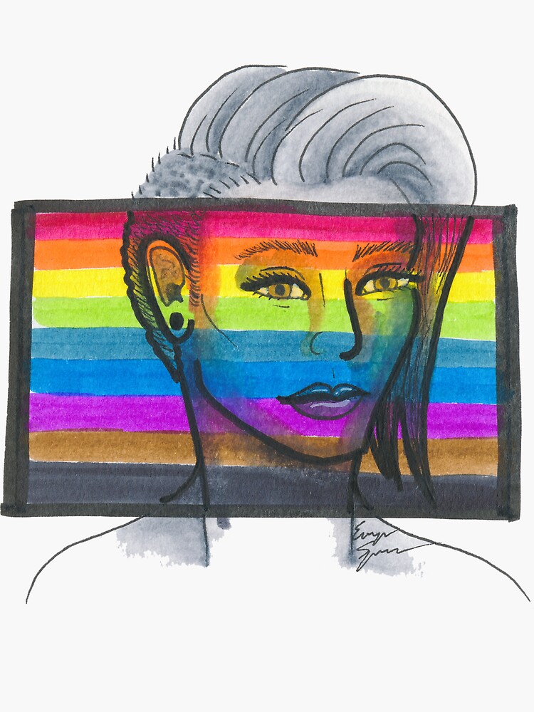 "Rainbow Girls (Punk)" Sticker for Sale by dragonwriterart | Redbubble