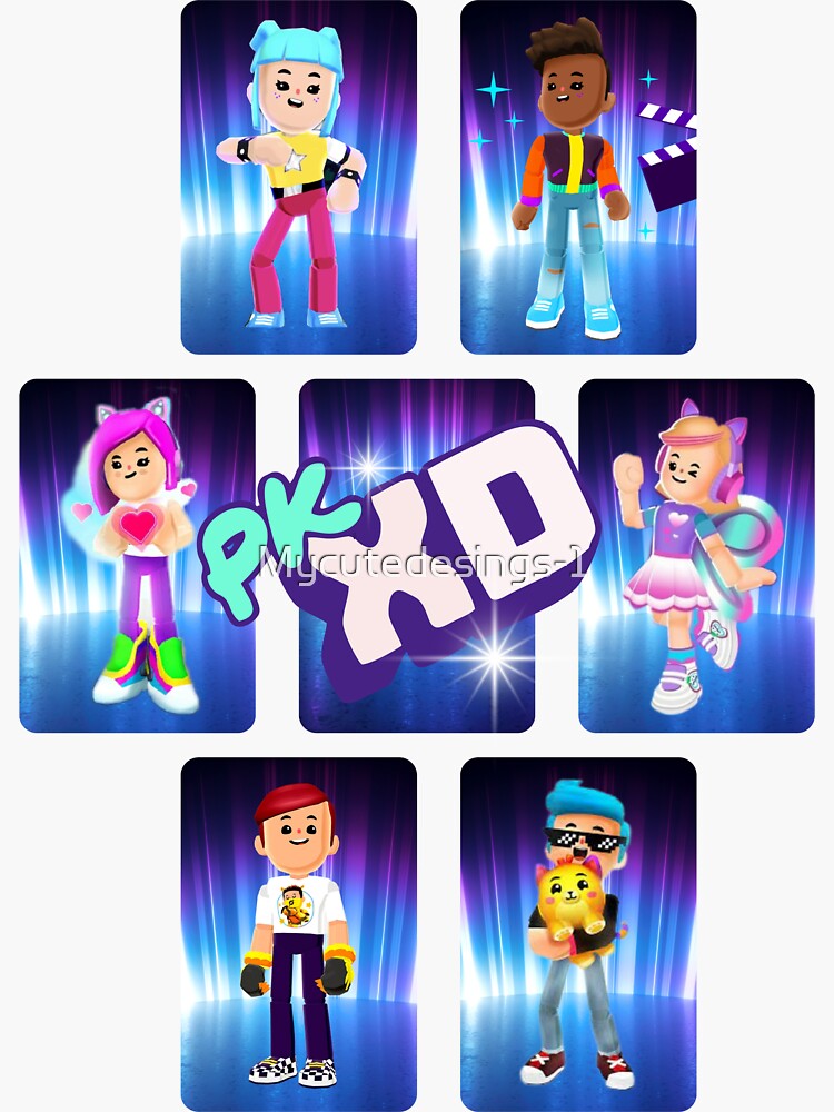 "PK XD, New game, pk xd kids game,pk xd for kids. " Sticker for Sale by ...