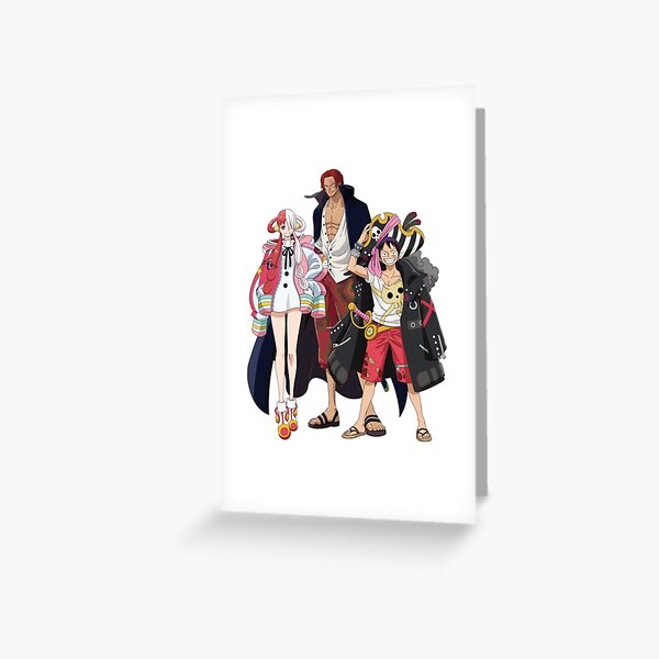 "One Piece Uta - Shanks - Luffy" Greeting Card for Sale by HD90 | Redbubble