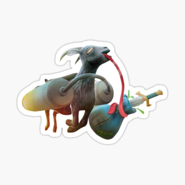 "Funny Goat Simulator design" Sticker for Sale by mopublishing | Redbubble