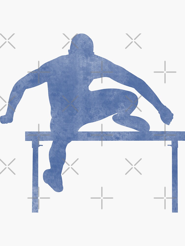 "Mens Hurdler" Sticker for Sale by BeaSchoney | Redbubble