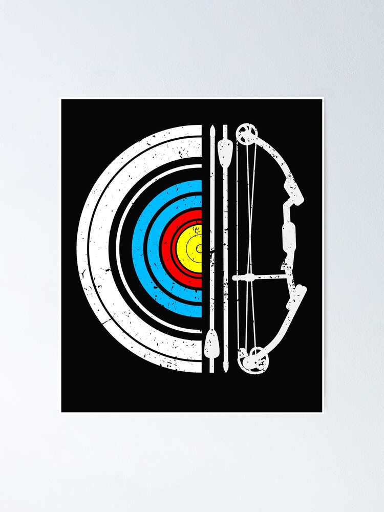"Vintage Grunge Bow and Arrow Bullseye" Poster for Sale by laiwole ...