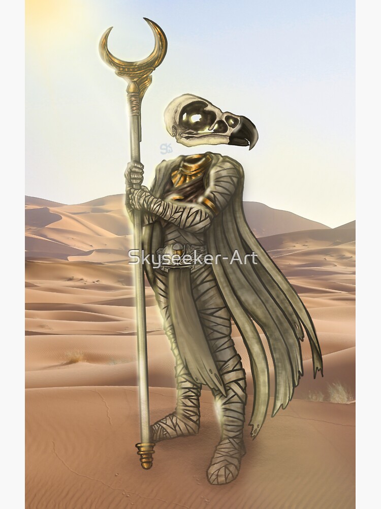 "Moon Knight Khonshu (Greater Spotted Eagle Skull)" Sticker for Sale by ...