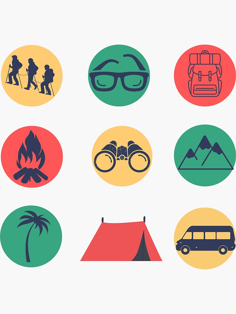 "Camping Packing List nature friends" Sticker for Sale by Panpox ...