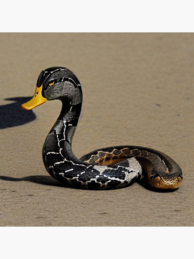 "Snake Duck Hybrid" Poster for Sale by AiArtist01 | Redbubble