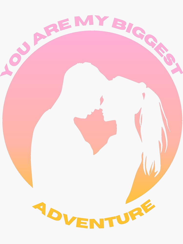 "You Are My Biggest Adventure Cute couple" Sticker for Sale by ...