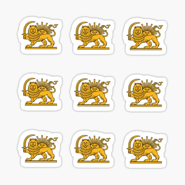 "pack of stickers Persian flag - Persian (iranian) design" Sticker for ...