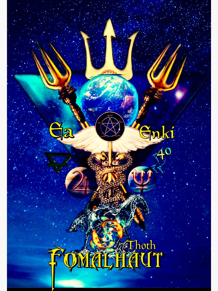 "ENKI EA ANUNNAKI" Sticker for Sale by StarseedAlpha | Redbubble