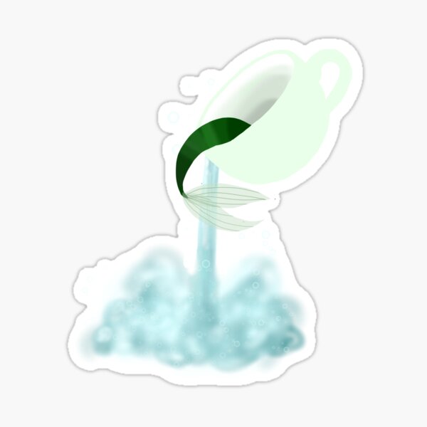 "Teacup Waterfall" Sticker for Sale by FoxMintTea | Redbubble
