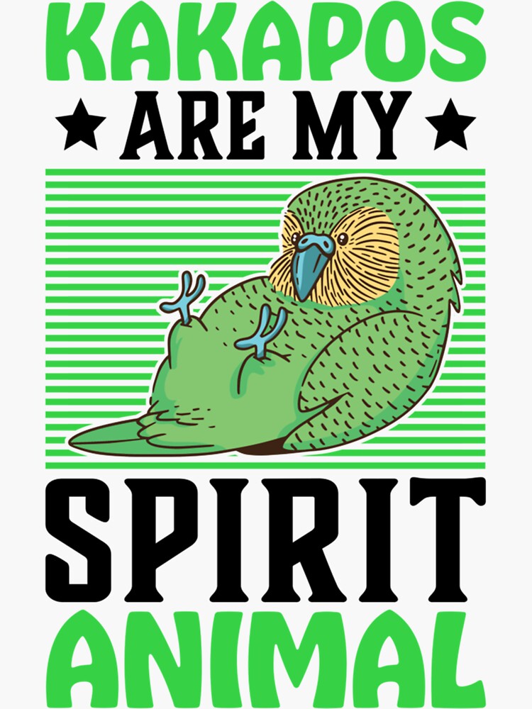 "Lustiger Kakapo Neuseeland Reise Papagei Spruch " Sticker for Sale by ...