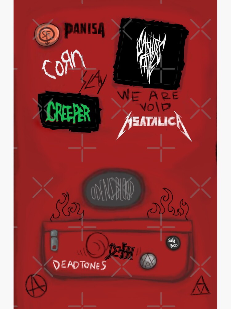 "Sally face Larry's bag " Sticker for Sale by monsieur-victor | Redbubble