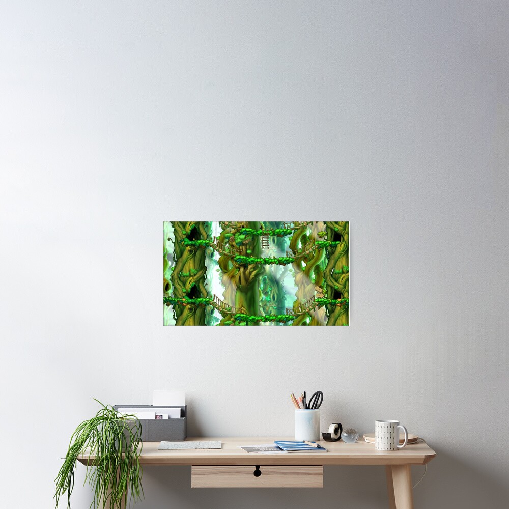 "Ellinia Tree Dungeon Nostalgic (MapleStory)" Poster for Sale by ...