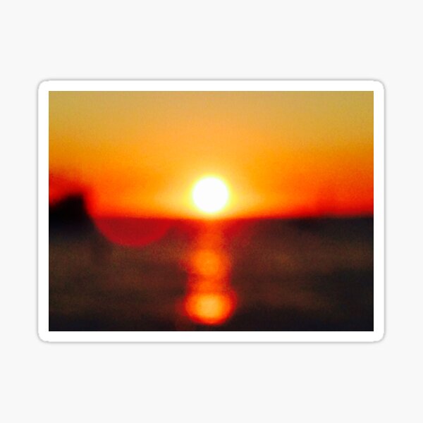 "Sunset on Water" Sticker for Sale by Skyseeker-Art | Redbubble
