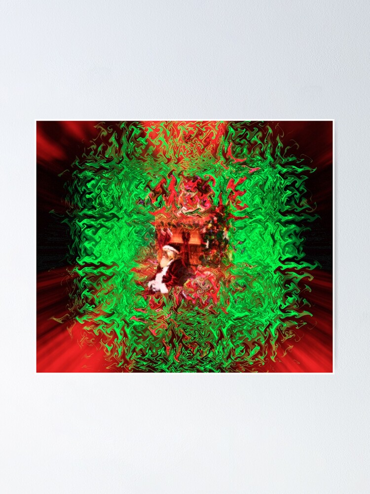 "Santa By The Fire - Christmas 2022" Poster for Sale by Keith-Shaner ...