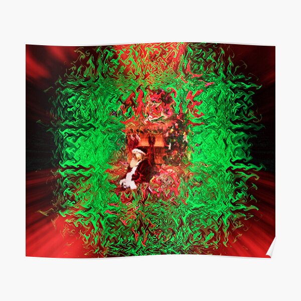 "Santa By The Fire - Christmas 2022" Poster for Sale by Keith-Shaner ...