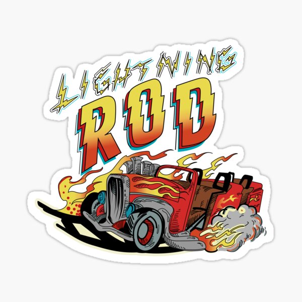 "Lightning Rod Digital Drawing Design" Sticker for Sale by ...