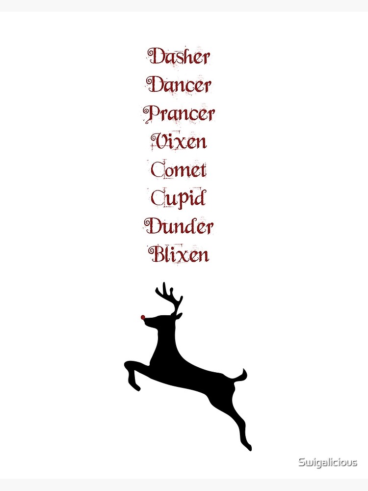 Name Santas Reindeer Ubicaciondepersonas cdmx gob mx