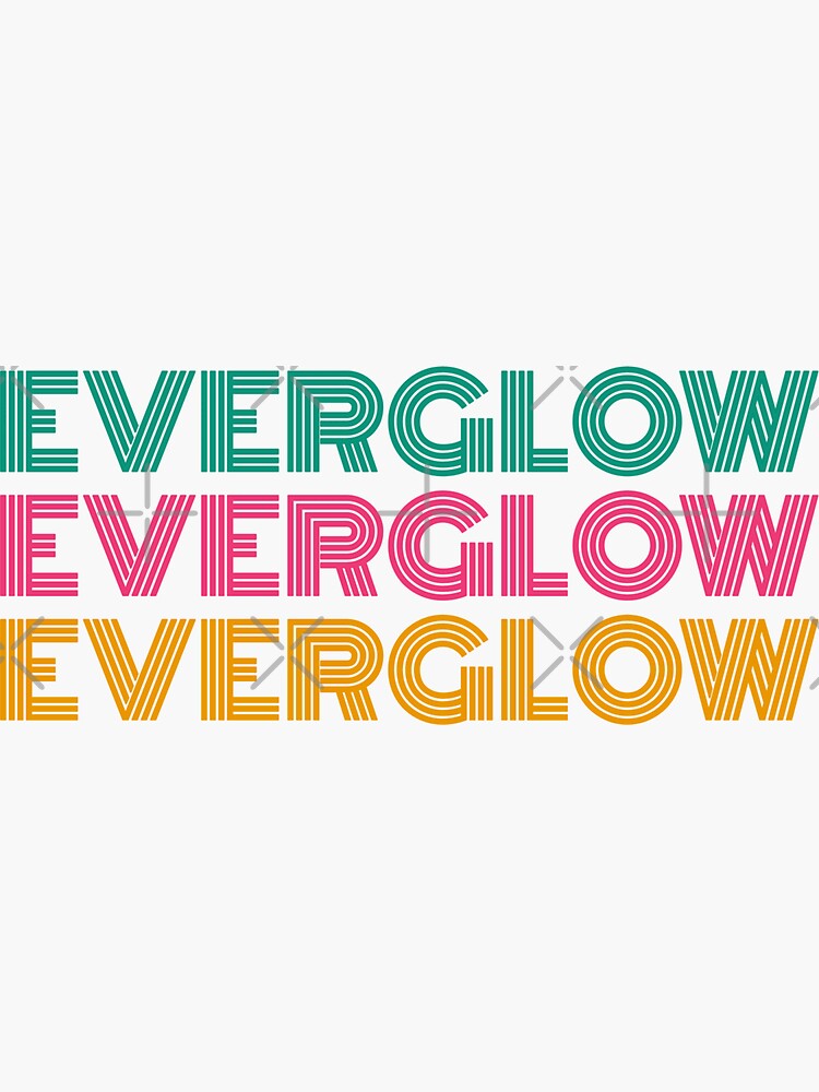 "Everglow Colorful Monoton" Sticker for Sale by AliffStudio | Redbubble