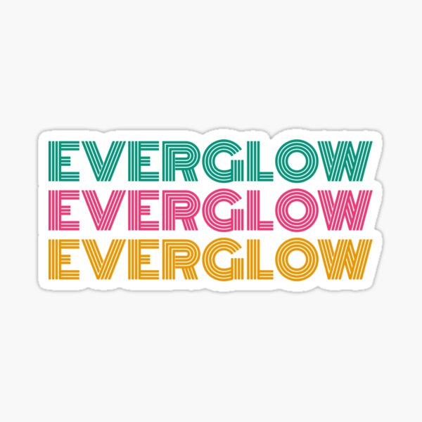 "Everglow Colorful Monoton" Sticker for Sale by AliffStudio | Redbubble