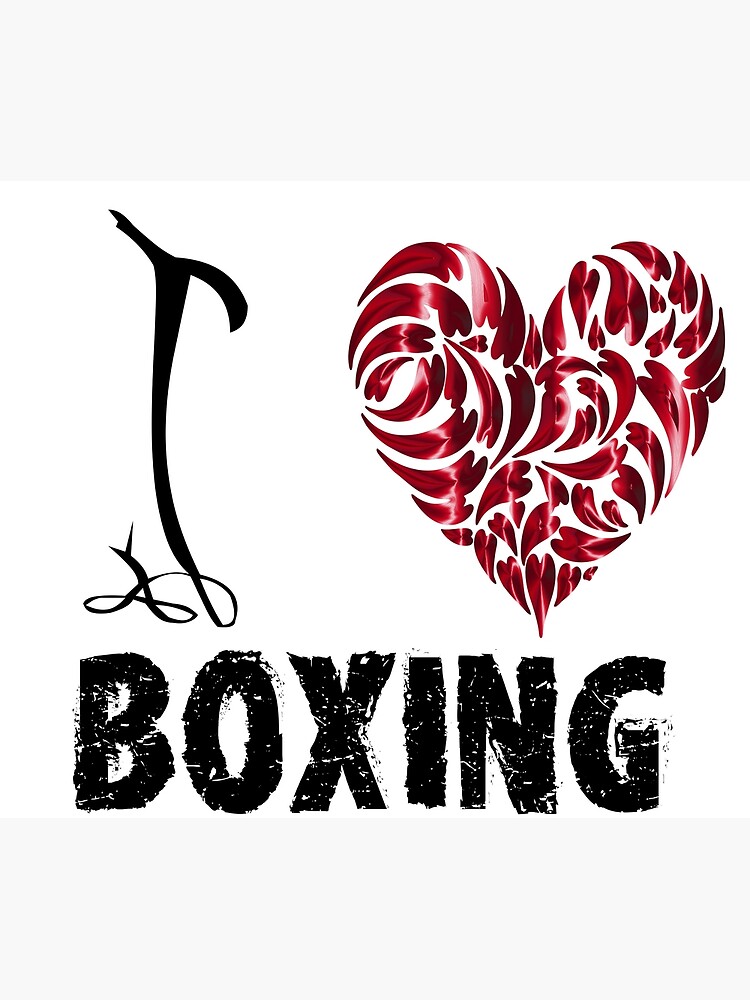 "Boxing T shirt I Love Boxing" Art Print for Sale by MartialArtsNerd ...