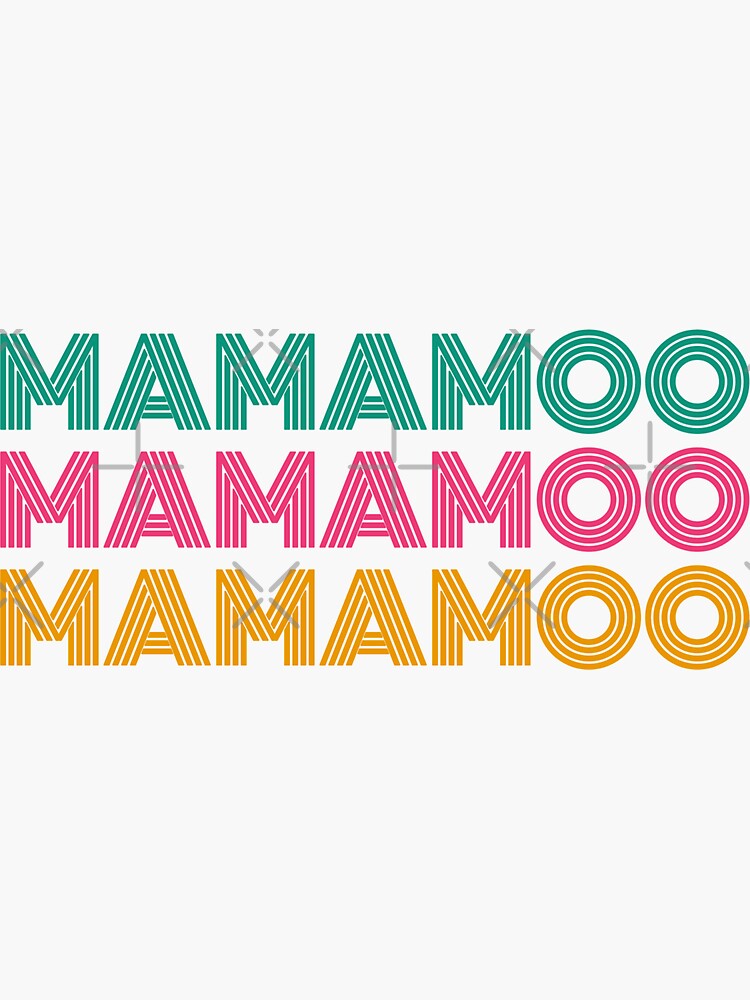 "Mamamoo Colorful Monoton" Sticker for Sale by AliffStudio | Redbubble