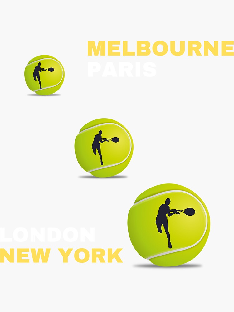 "Tennis Championship New York" Sticker for Sale by Desiznn | Redbubble