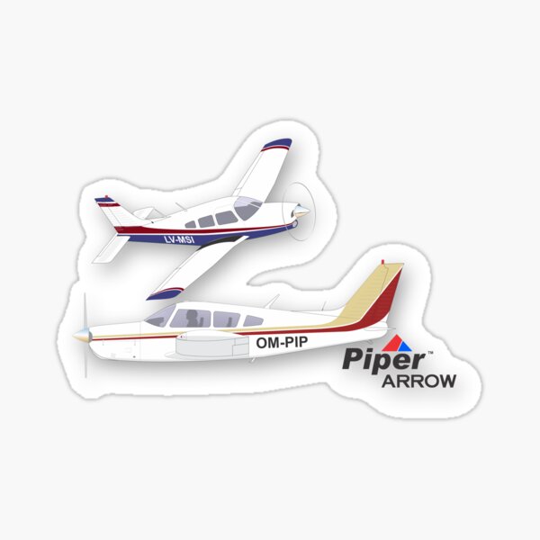 "Piper PA28R Arrow" Sticker for Sale by GregThompson | Redbubble