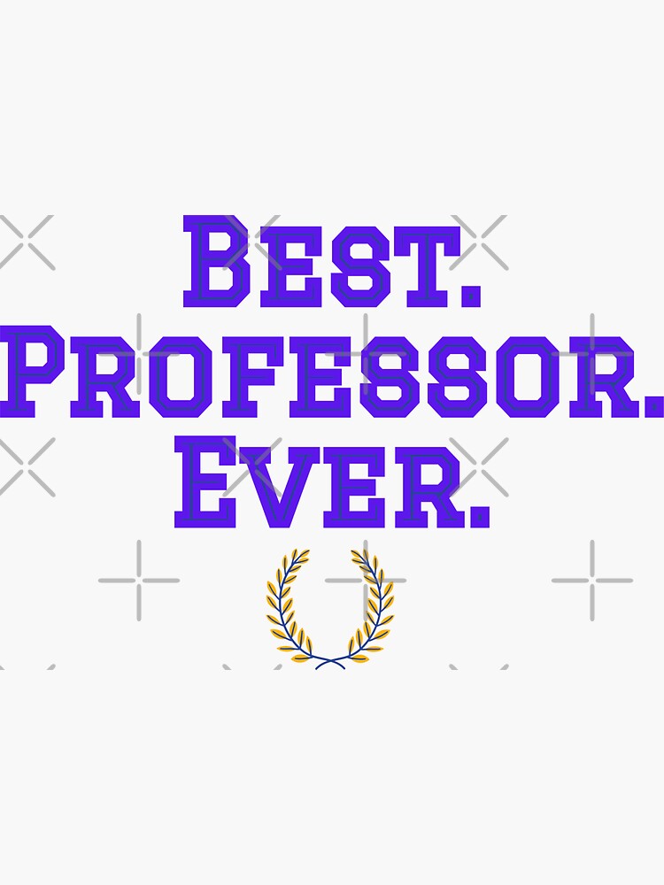 "Best Professor purple" Sticker for Sale by cmd-art | Redbubble