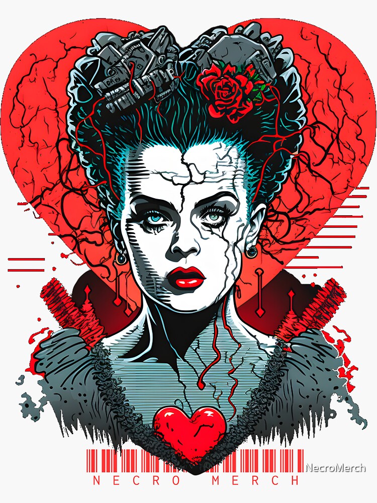 "The Bride - Necro Merch" Sticker for Sale by NecroMerch | Redbubble