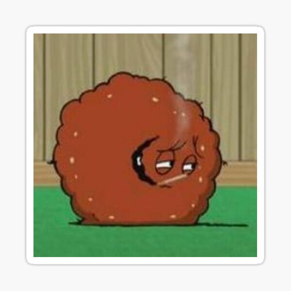 "meatwad chuffing a dart" Sticker for Sale by fatprincess45 | Redbubble