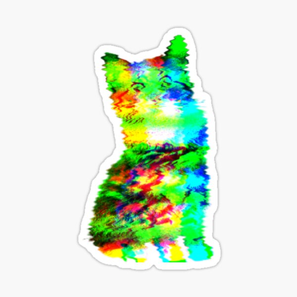 " classic cat sticker" Sticker for Sale by SociableAnimals | Redbubble