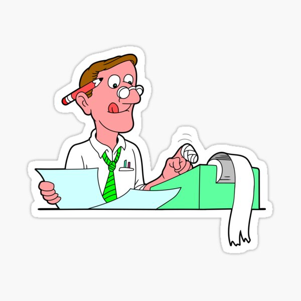 "Accountant" Sticker for Sale by stikitot | Redbubble
