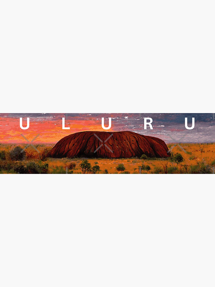 "Uluru, Northern Territory Sticker" Sticker for Sale by ThePaintStore ...