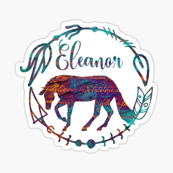 "Eleanor Turquoise Western Horse" Sticker for Sale by circus-unicorn ...