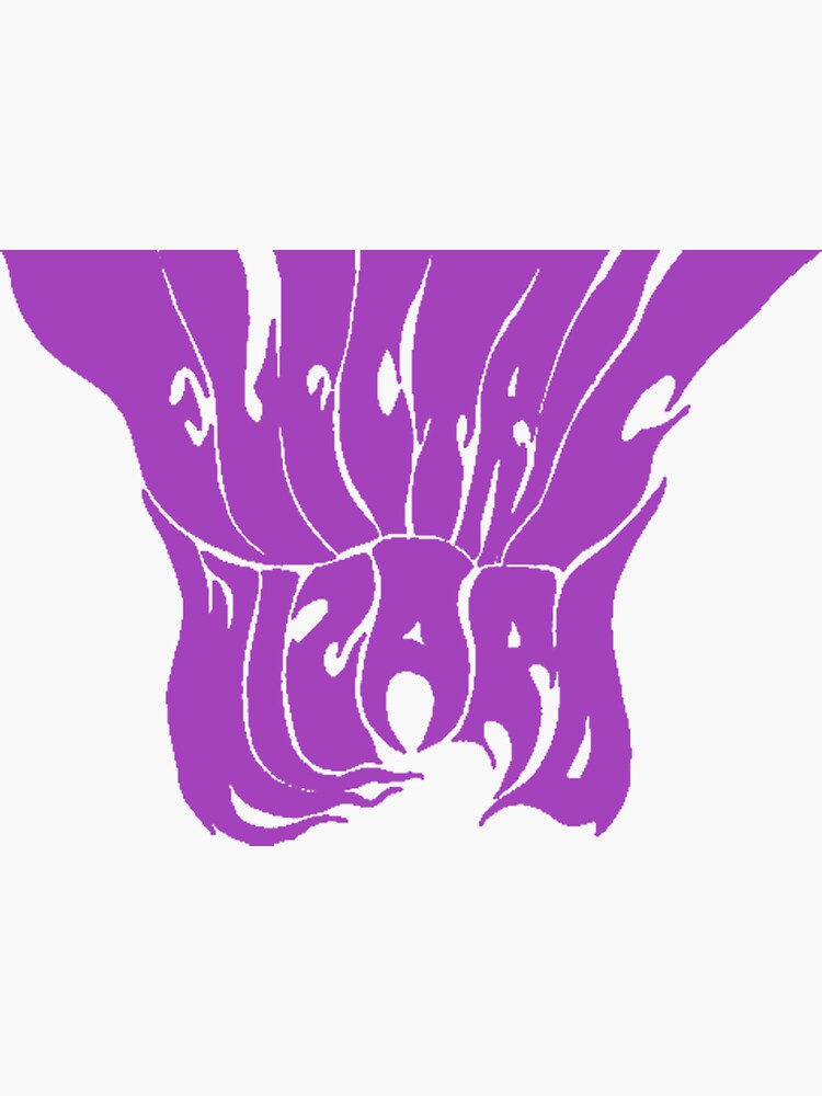 "Purple Electric Logo" Sticker for Sale by LouisGoldstein | Redbubble
