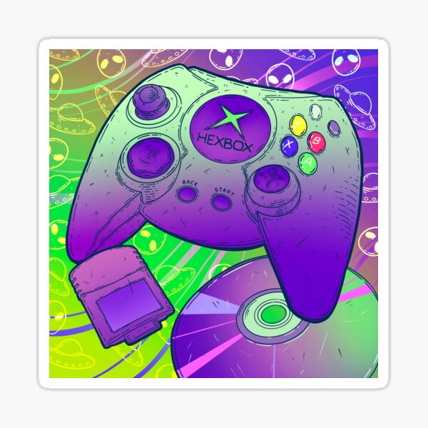 "2000s Retro Vaporwave Controller" Sticker for Sale by BansheeBabee ...
