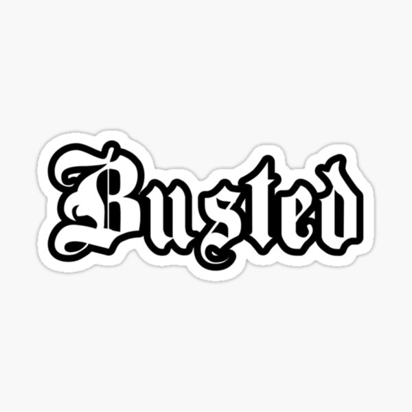 "GTA San Andreas - _quot_Busted_quot_ " Sticker for Sale by ...