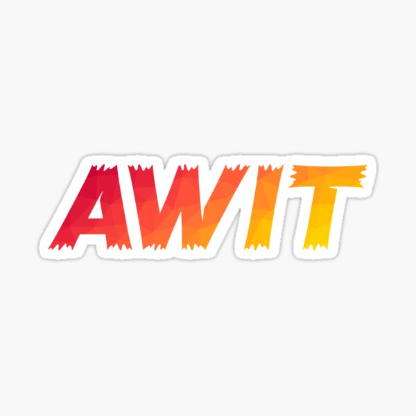 "Awit" Sticker for Sale by muhtashem | Redbubble