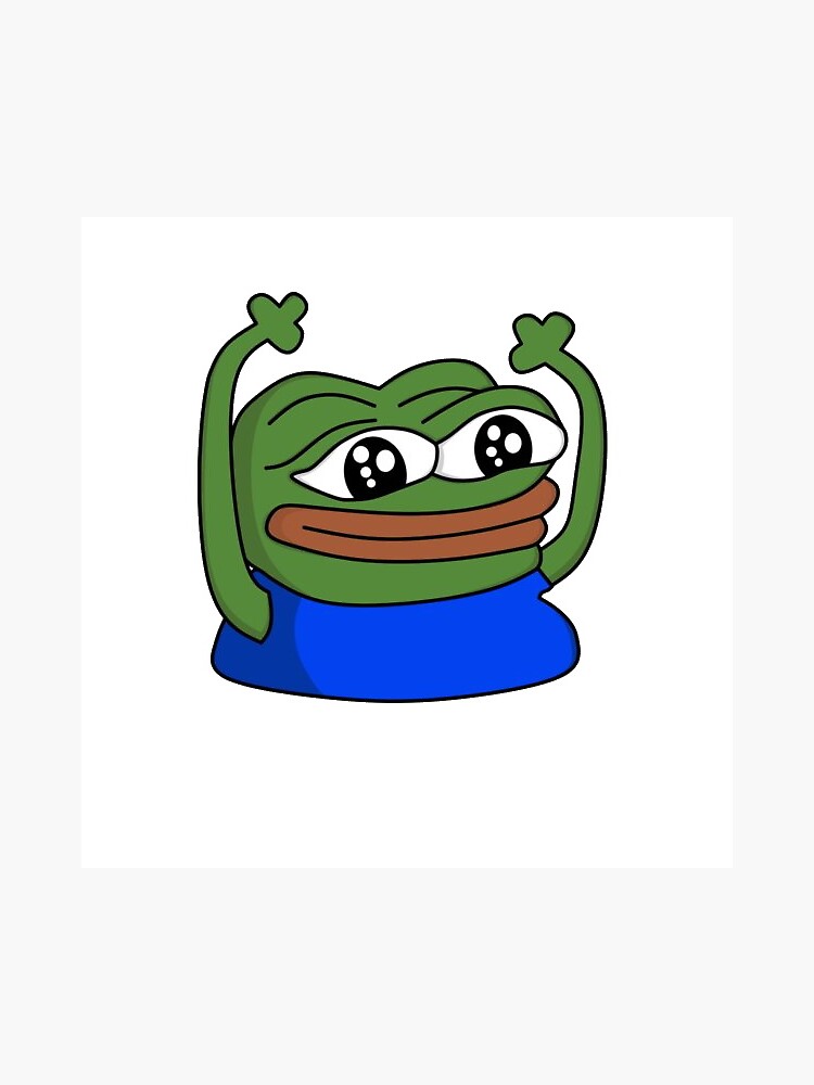 "peepo happy " Sticker for Sale by Rarepepesupply | Redbubble