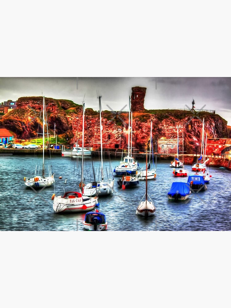 "Dunbar Harbour" Poster for Sale by Focal-Art | Redbubble