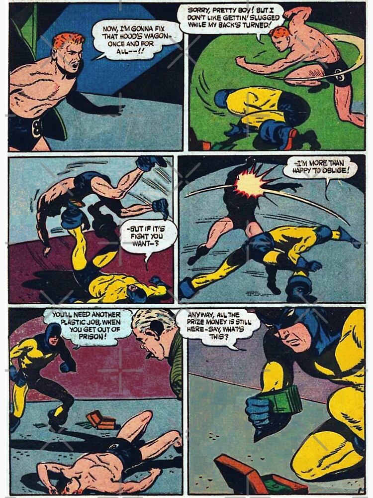 "Comic book scene fighting Superhero | vintage comics aesthetic ...