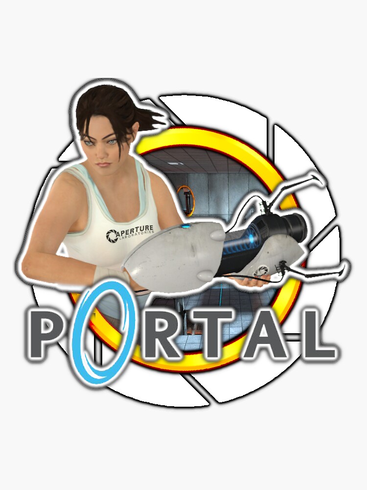 "Portal logo" Sticker for Sale by FirzeCrescent | Redbubble